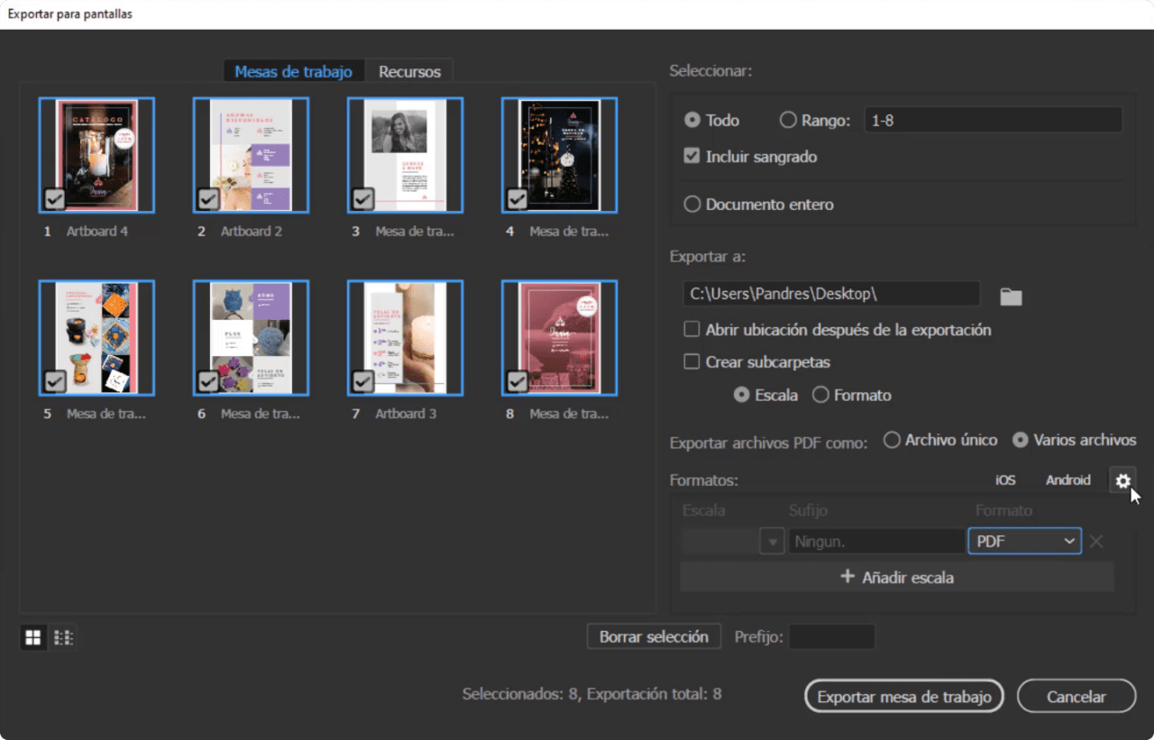 Pdf individuales para imprimir illustrator - Tips Tutoriales