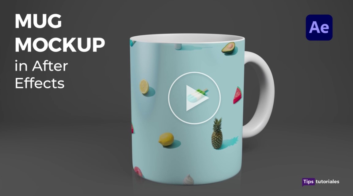 Animated Mug Mockup 360 - Tips Tutoriales